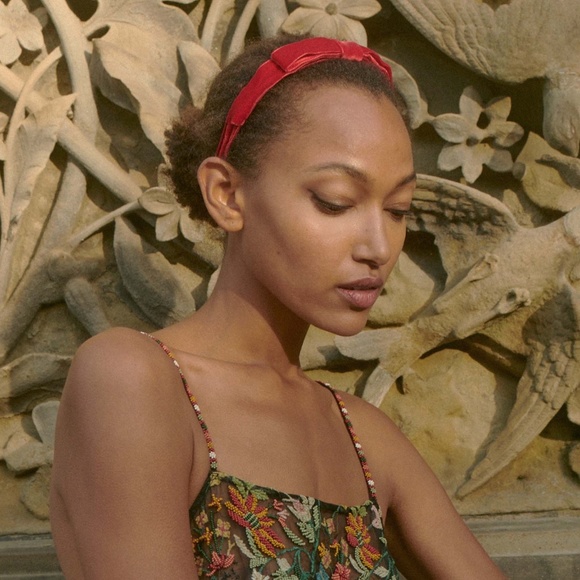 Doen | Accessories | Nwt Doen Red Bow Leonie Headband Os | Poshmark